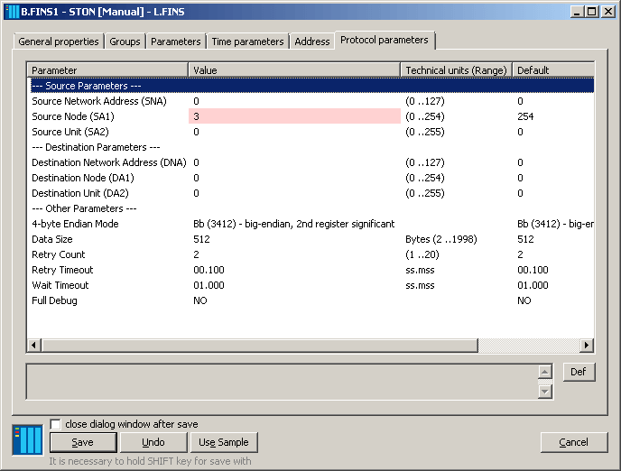 Communication with Omron FINS. Learn more about the protocol.